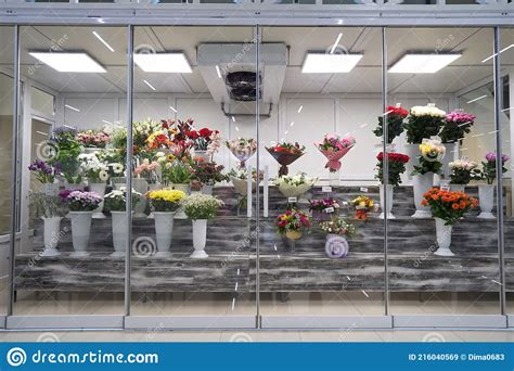 Flowers For Sale In A Special Cold Room With Air Conditioning