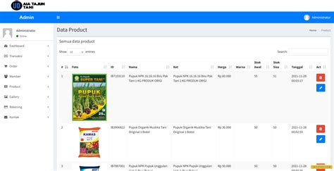 Source Code Marketplace Penjualan Pupuk Php Mysql Inti Php