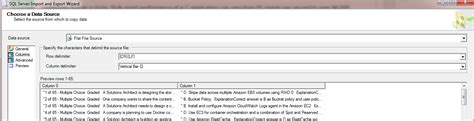 Sql Server 2014 Sql Import Wizard Errors On Importing A Psv File