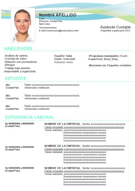 Descargar Formato Hoja De Vida En Word 020 HV CV