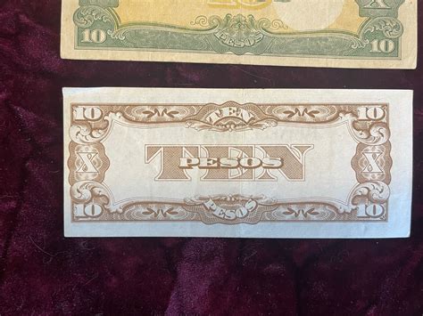 Japanese Government Issued Philippine Pesos Cornerbids