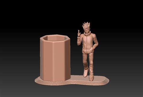 Stl File Jujutsu Kaisen Cool Satoru Gojo Pen Holder 2 🆒 ・3d Printable