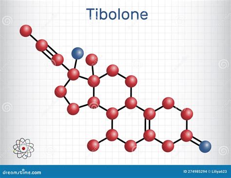 Tibolone Molecule It Is Anabolic Steroid Hormone Drug Synthetic Estrogen Used For Treatment