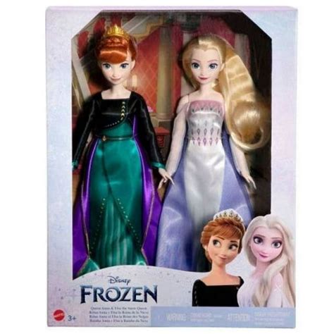 Disney Frozen Queen Anna And Elsa Snow Queen Fashion Doll 2pk T Set