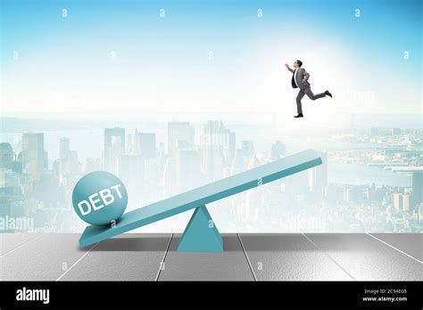 Debt And Loan Concept With Businessman Stock Photo Alamy