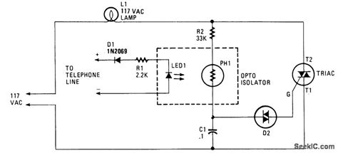 PHONE LIGHT Telephone Related Circuit Electrical Equipment Circuit Circuit Diagram