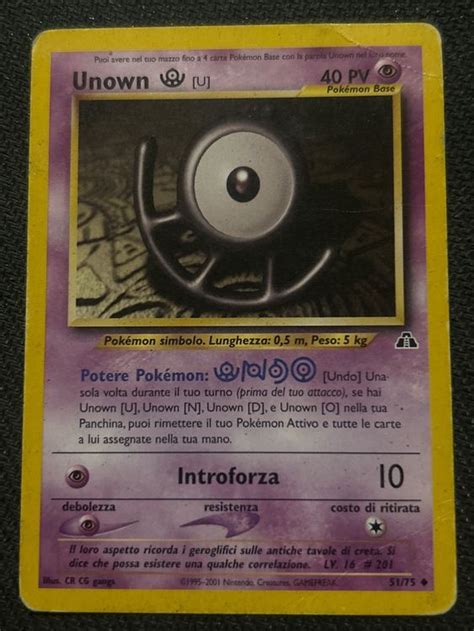 Pokemon Card Old Neo Discovery 2001 Unown 5175 Kaufen Auf Ricardo