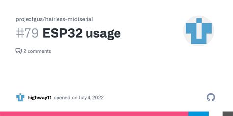 Esp32 Usage · Issue 79 · Projectgushairless Midiserial · Github
