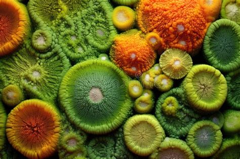 Colorful Arrangement Of Algae Cells Stock Image Image Of Biology