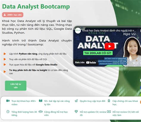 [share] khóa học data analyst bootcamp 200lab