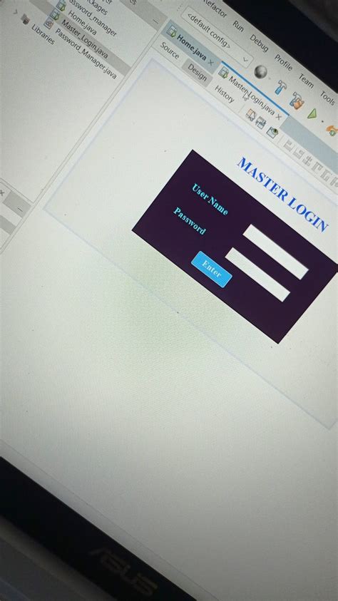 Passwordmanager Javaswing Cryptography Gokul E