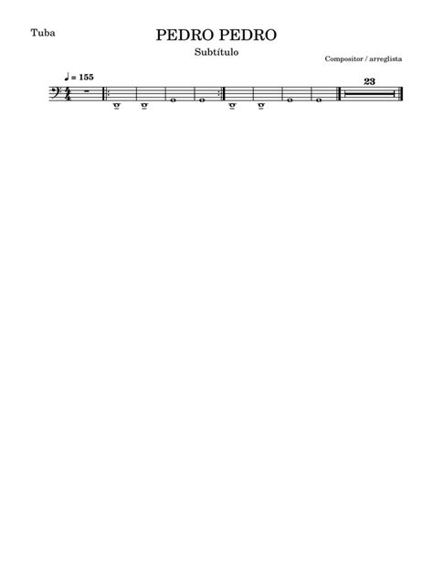 Pedro Pedro Re Tuba Pdf