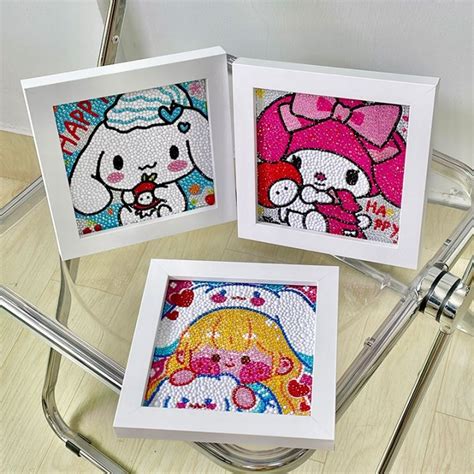 ครอสติสคริสตัลพร้อมกรอบรูป ลายคิตตี้ ของเล่น Diy ฝึกสมาธิ สำหรับเด็ก