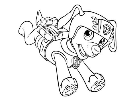 Coloriage Zuma Pat Patrouille à imprimer sur ColoriageEnfant