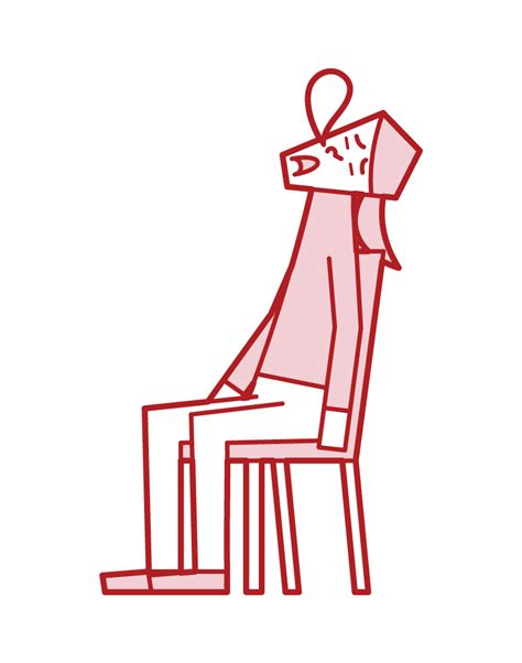 의자에 앉아 자고있는 사람들의 그림 무료 일러스트 소재집 Kukukeke