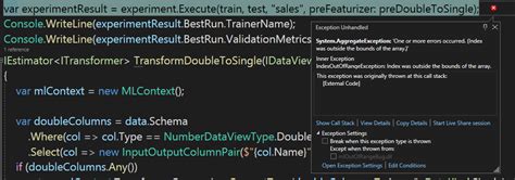 Automl Regression Experiment Crash · Issue 6644 · Dotnetmachinelearning · Github
