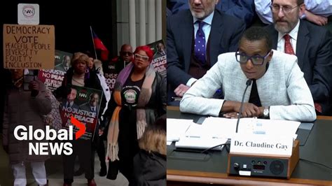 Harvard Ex President New Yorkers Protest Against Attacks On Claudine
