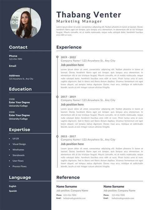 Professional Resume Template Etsy