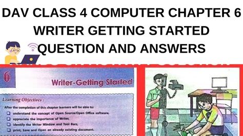 Dav Class 4 Computer Chapter 6 Writer Getting Started Question And