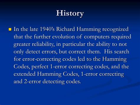 PPT Hamming Codes PowerPoint Presentation Free Download ID 1273951