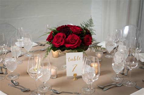 Red Wedding Flower Centerpieces