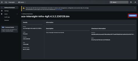 Upgrade Infrastructure And Server Firmware In Intersight Managed Mode For Intersight Private