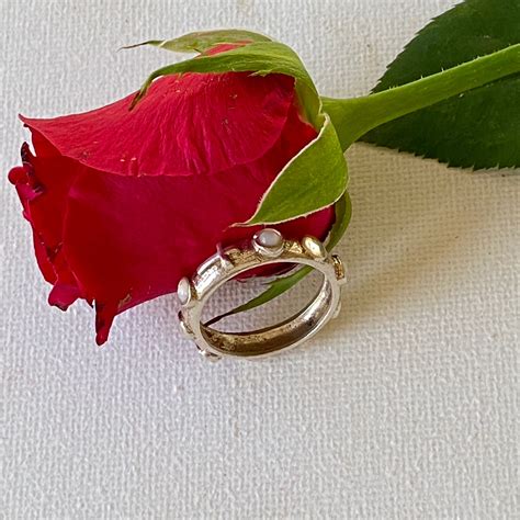 Vered Lederman Sterling Silver Rosary Ring Art Il