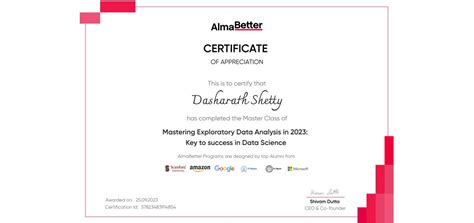 Masterclass On Exploratory Data Analysis By Almabetter Dasharath