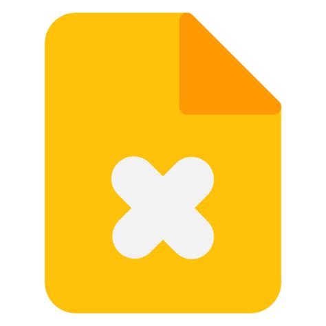 Delete File Generic Flat Icon