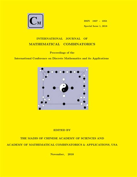 Pdf International Journal Of Mathematical Combinatorics Secial Issue