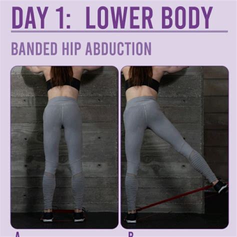 Banded Hip Abduction By Christina H Exercise How To Skimble