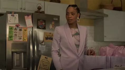 Alice Olivia Yuriko Shawl Col­lar Blaz­er Worn By Jenna Carson Shinelle Azoroh As Seen In