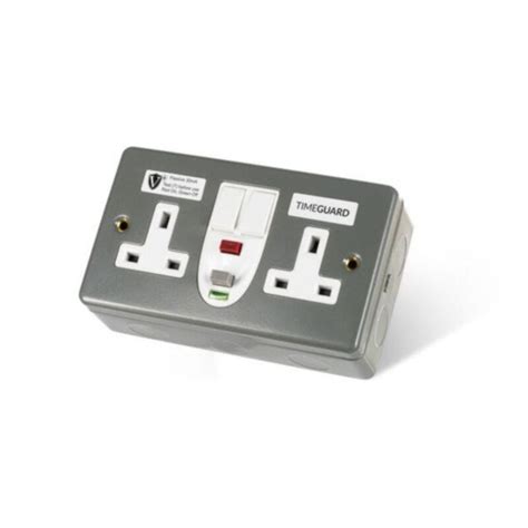 Valiance Rcd Double Metal Socket Passive