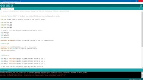 Unable To Load Pca9685 Program To Nano Every That Works On Uno Nano