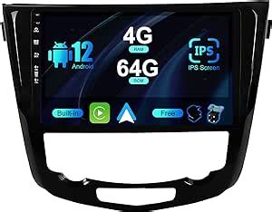 SXAUTO Android 12 IPS Autoradio für Nissan X Trail Qashqai J11 Rouge