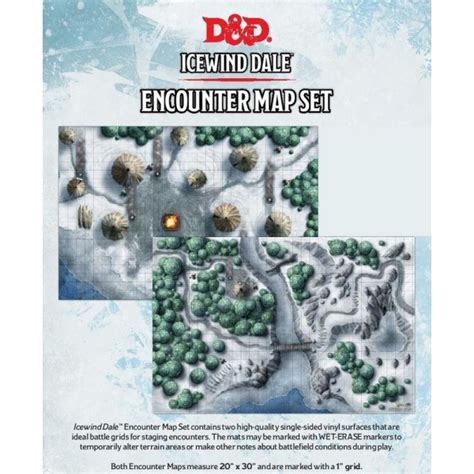 Dandd 5th Edition Icewind Dale Encounter Map Set 2 X 20x30