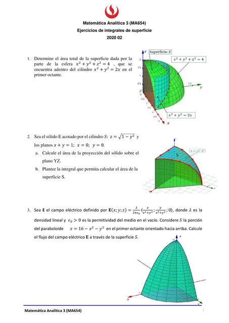Clase práctica de integrales de superficie Joel uDocz