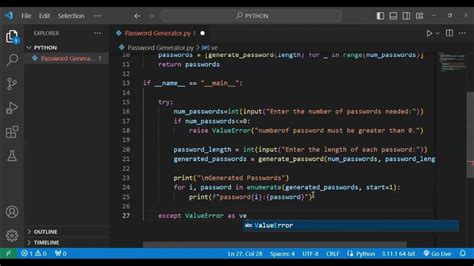 How To Create Password Generator In Python Ii Bxam Programming Ii Youtube