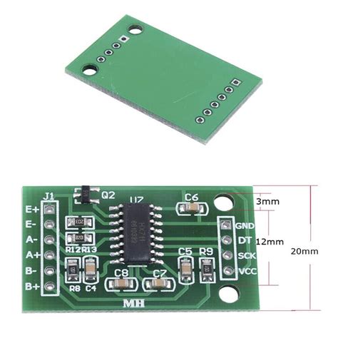 Hx711 Ad Module Load Cell Amplifier 50kg Weight Sensor Body Scale For
