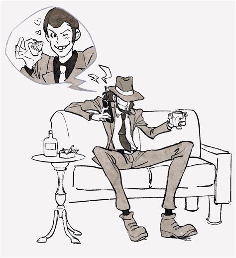 Hashi84e Arsene Lupin Iii Jigen Daisuke Lupin Iii Highres 2boys