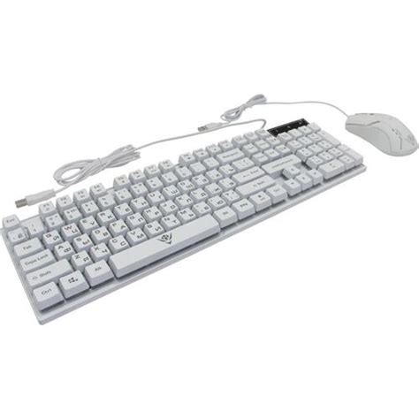 Комплект клавиатура + мышь Nakatomi KMG-2305U White — купить, цена и ...