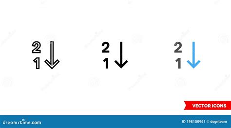 Numeric And Symbol Font Sport Font With Numeric Numbers Vector