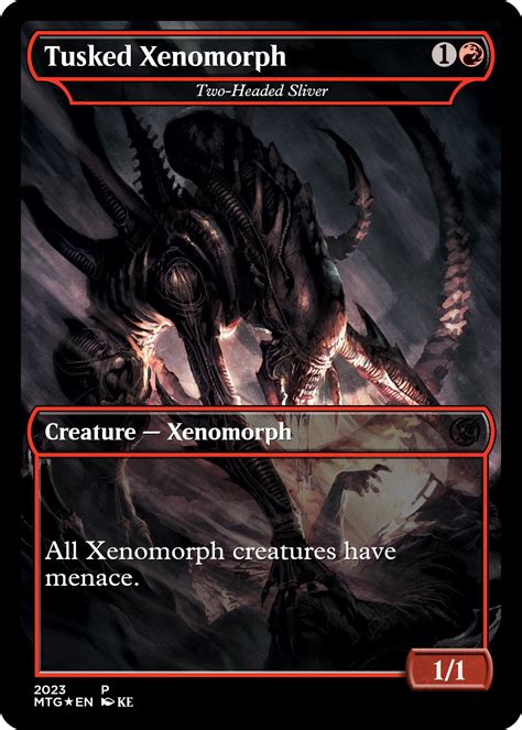 Aliens Xenomorph Custom Art Sliver Deck Commander Edh Mtg Deck