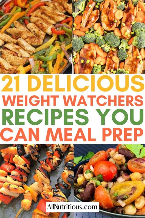 21 Easy Weight Watchers Meal Prep Ideas All Nutritious