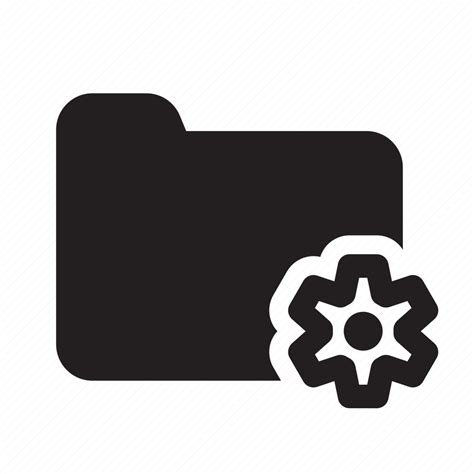 Folder 2 Solid Setting Folders Icon Download On Iconfinder