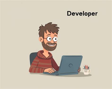 programmer coding man a new project using laptop premium ai generated