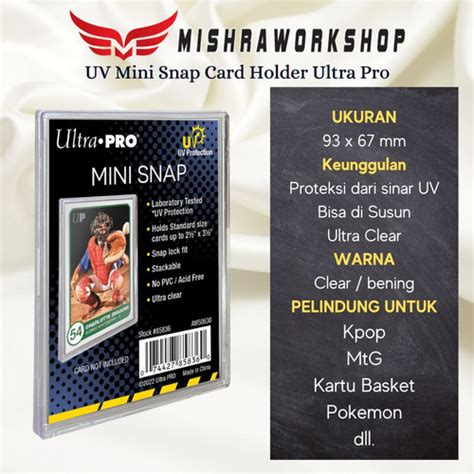 Jual Uv Mini Snap Card Holder Ultra Pro Kota Bandung Mishraworkshop