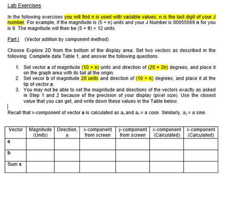 Solved Lab Exercises In The Following Exercises You Will Chegg