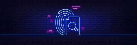 검사 줄 아이콘입니다 연구 문서 서명 네온 라이트 글로우 효과 벡터 3차원 형태에 대한 스톡 벡터 아트 및 기타 이미지 3차원 형태 건강 진단 검사 보기 Istock