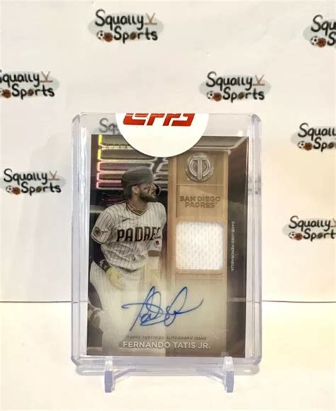 Fernando Tatis Jr San Diego Padres 2024 Topps Patch Tributo Su Carta